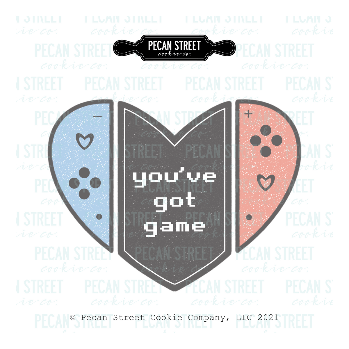 Heart Game Console 3-Piece Cookie Cutter Set – Pecan Street Cookie Co.